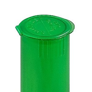 116mm Airtight Storage Tube Container - Green 10 Pack