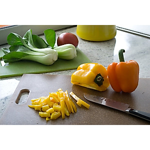 Architec EcoSmart PolyFlax Cutting Board, Brown, 12" by 16", Recycled Plastic and Flax Husk, Made in the USA by