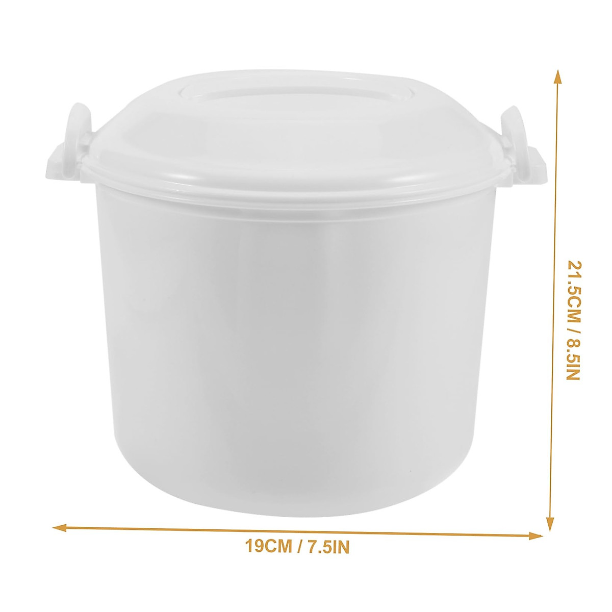 1 Set Pasta Cooker Cooker Vegetables Potato Portable Rice Cooker Portable Microwave Rice Cooker Ramen Cooker Steamer Small Rice Cooker Micro-wave Oven 3l White Plastic