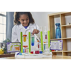 Thames & Kosmos Ooze Labs Chemistry Station Science Experiment Kit, 20 Non-Hazardous Experiments Including Safe Slime, Chromatography, Acids, Bases & More, Multi-color