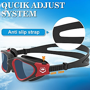 WIN.MAX Polarized Swimming Goggles Swim Pool Goggles Anti Fog Anti UV No Leakage Clear Vision for Men Women Adults Teenagers