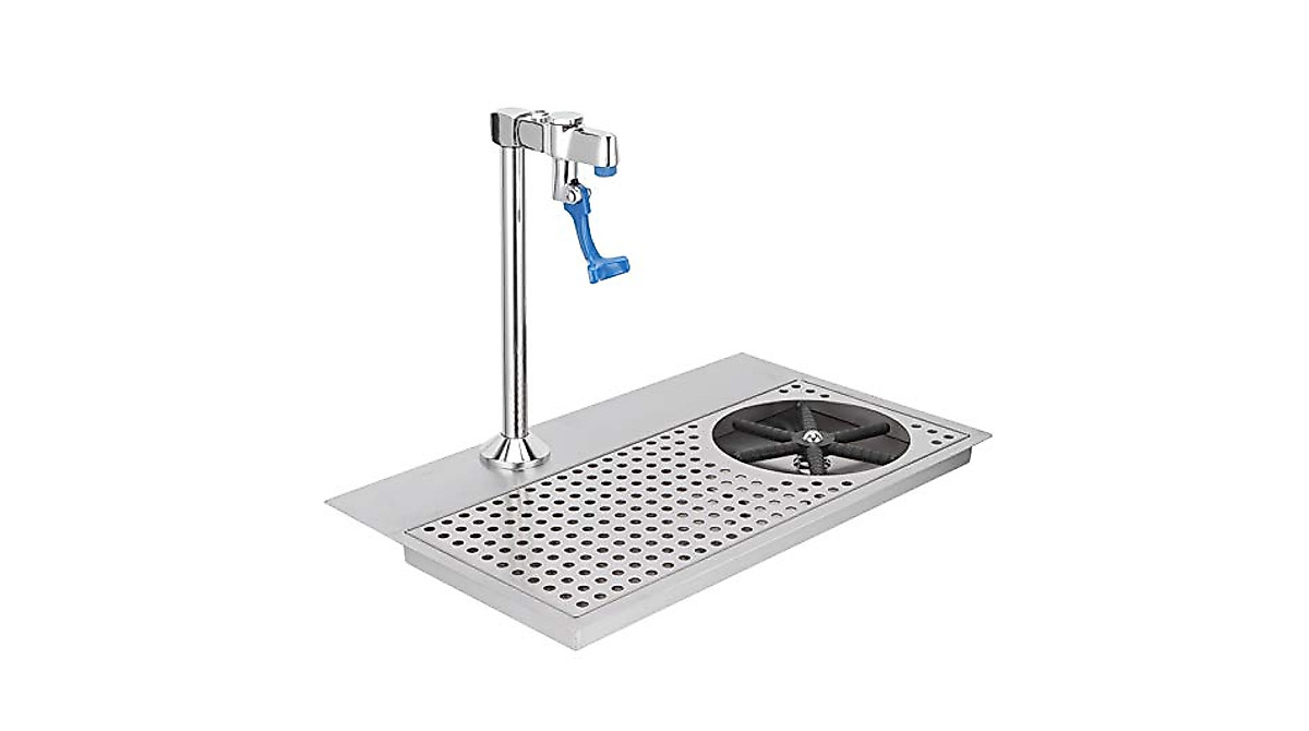 Commercial Stainless Steel Glass Rinser for Bars & Restaurants