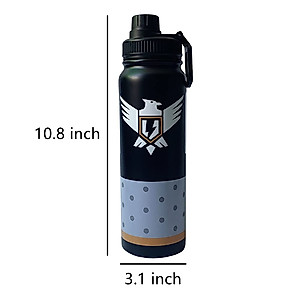 Windgro Stainless Steel Apex Legends Phoenix Kit Water Bottle 27oz wide mouth Insulated Flask Keeps Hot or Cold 800ml (Black)