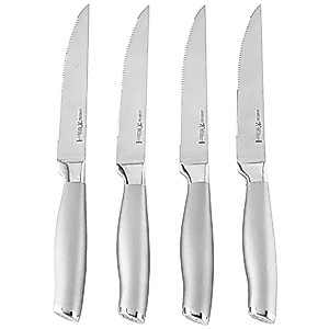 HENCKELS Modernist Razor-Sharp Steak Knife Set of 4, German Engineered Informed by 100+ Years of Mastery, Stainless Steel