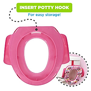 Disney Minnie Mouse "Smile" Soft Potty Seat and Potty Training Seat - Soft Cushion, Baby Potty Training, Safe, Easy to Clean