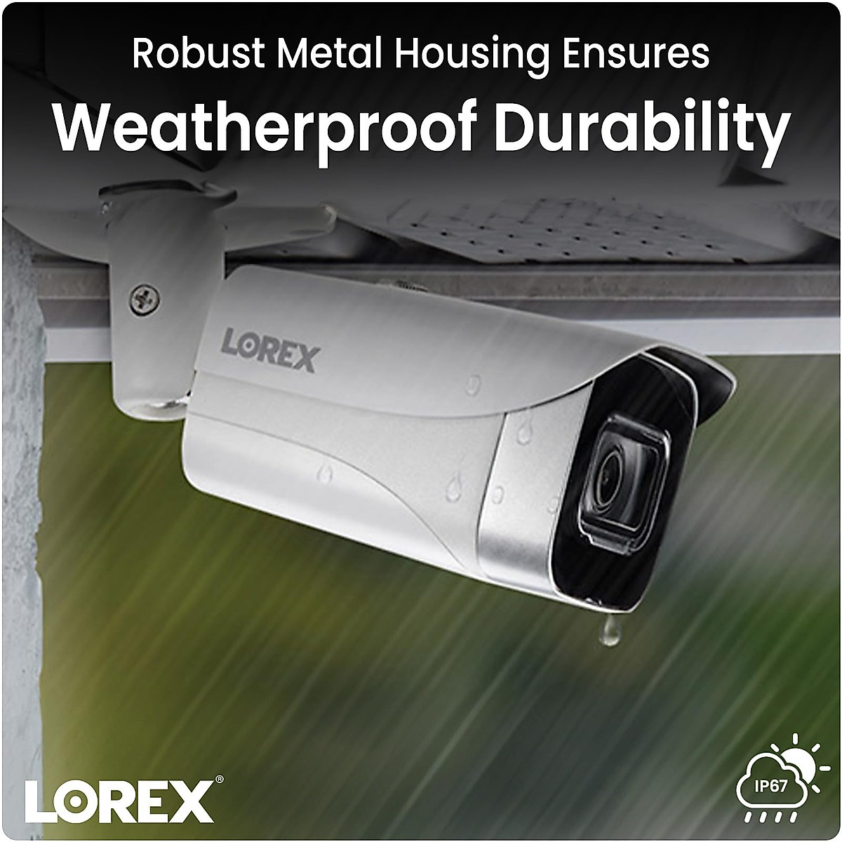 Lorex Fusion 4K Security Camera System w/ 2TB NVR - 8 Channel PoE Wired Home Security System w/ 6 Metal Cameras - Motion Detection, Color Night Vision, Weatherproof Outdoor Surveillance
