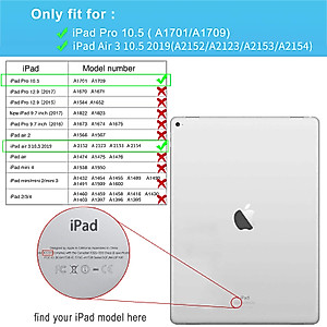 INFILAND Case Compatible with iPad Air 3rd Generation 2019 / iPad Pro 10.5 2017, Translucent Frosted Back Smart Cover Case with Pencil Holder,Rose Gold