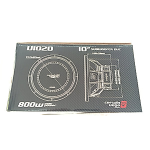 CERWIN-VEGA! Vega Series 10" 400W RMS 2-Ohm DVC High-Performance Subwoofer - Powerful Car Audio System Subwoofer, Deep Bass, Easy Installation, Durable Design for Enhanced Car Audio V102DV2