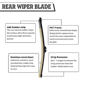 HODEE Rear Wiper Arm Blade Nut Set Replacement for Ford Explorer 2011-2023 Escape 2013-2023,Rear Wiper Cover Accessories Assembly,Back Windshield Window Cap,Lincoln MKX MKC Corsair Nautilus Expedition