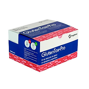 Hygiena GlutenTox Pro Gluten Detection Kit for Foods, Beverages, and Surfaces (25 Tests)