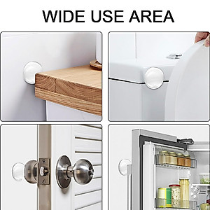 Starkitchen 6-Piece Wall Protector in Self-Adhesive Silicone Shockproof & Quiet Wall Door Handle Stopper