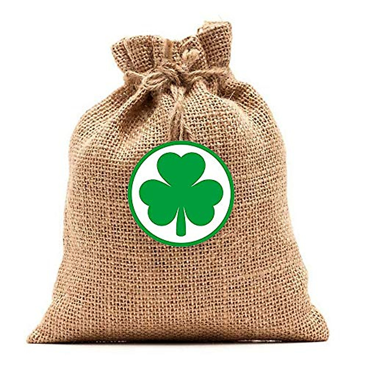 Mocossmy St Patrick's Day Stickers Decoration,500 PCS Shamrock Clover Lucky Stickers Roll Self Adhesive Labels Irish Crafts for St Patrick's Day Envelopes Gifts Bags Boxes Cards Party Favors Supplies