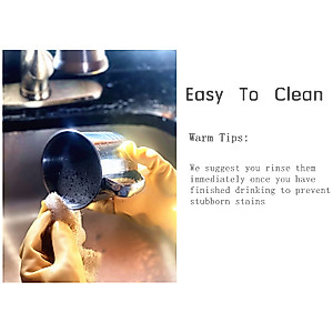 TSYWARE Pack of 6 Camping Coffee Mug Drinking Soup Cup (12 OZ)