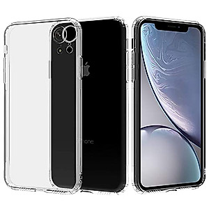 Migeec for iPhone XR Case Clear Soft Transparent Shockproof Protective Slim Thin Bumper Phone Cover for iPhone XR, 6.1 inch