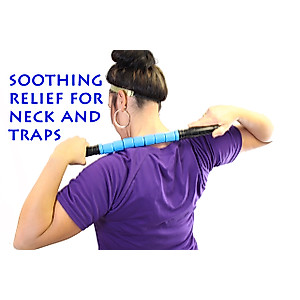 The Stick Massage Roller Original | Muscle Roller Massage Stick for Legs | Exercise Roller Massage Tools for Sports Athletes and Runners 17.75" - Original Blue