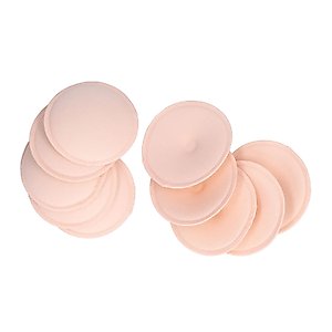 10pcs Reusable Nursing Pads Breast Pads Washable Breathable Soft Cotton Prevent Leaks Breastfeeding Nipple Pad for Maternity Breast Feeding Shower Gift