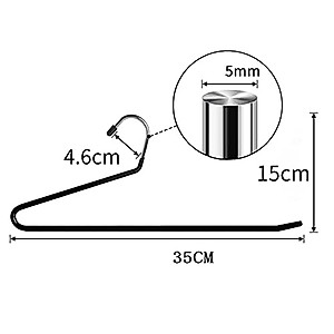 Household Hanger Non-Slip Stainless Steel Trousers Hanger Hanging Trousers Storage Hanger and Save Space to Hang Scarf Underwear Small Objects Hanger