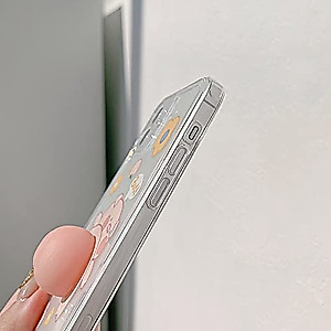 BONTOUJOUR Phone Case for iPhone 11, Funny Novelty Waving 3D Squeezable Peach Butt Piggy Pattern Lovely Pig Case Transparent Soft TPU Silicone Rubber Case Help Relax