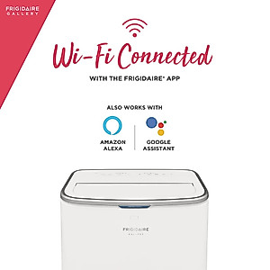 Frigidaire FHPC102AB1 Portable Air Conditioner with Remote Control for Rooms, Up to 350 Sq. Ft, White