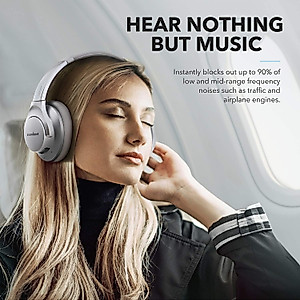 Soundcore by Anker Life Q20 Bluetooth Headphones Holiday Edition with Travel Case, Hybrid Active Noise Cancelling, 40H Playtime, Hi-Res Audio, Deep Bass, Wireless Over Ear Headphones for Travel, Work