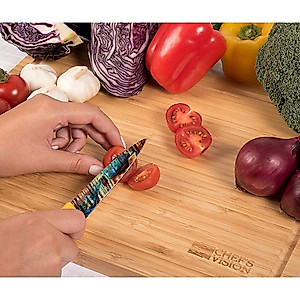 Masterpiece Knife Set Bundle With BEHOLD Wall-Mounted Magnetic Holder Silver