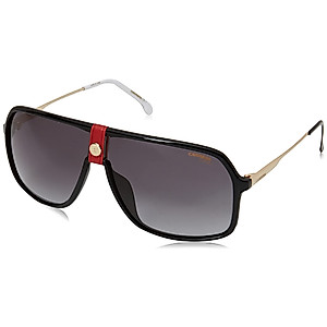 Carrera 1019/S Pilot Sunglasses, Gold/Gray Shaded, 64mm, 10mm