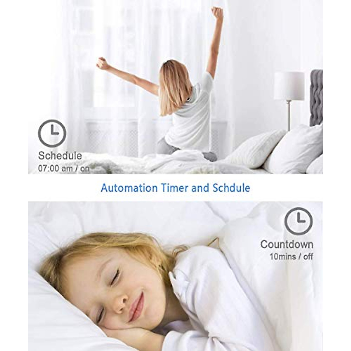 3 Way Smart Dimmer Switch Kit, TESSAN WiFi Dimmable Led Light Switch Work with Alexa, Google Home, Multiple-Locations, Neutral Wire Required, Programmable Timer Schedule Wall Switch