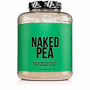 NAKED nutrition 5LB 100% Pea Protein Powder from North American Farms - Vegan Pea Protein Isolate - Plant Protein Powder, Easy to Digest - Speeds Muscle Recovery