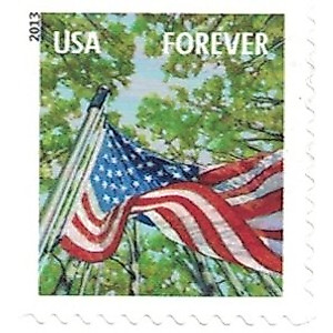 USPS Forever Stamps A Flag for All Seasons - book of 20 postage stamps