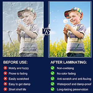 33 PCS Laminating Sheets 9”x11.5”, Thermal Laminating Pouches, 3mil Plastic Paper Laminate Sheets, Laminator Sheets Plasticized Craft Office and School Supplies, Lamination Sheets for 8.5”x11” Paper