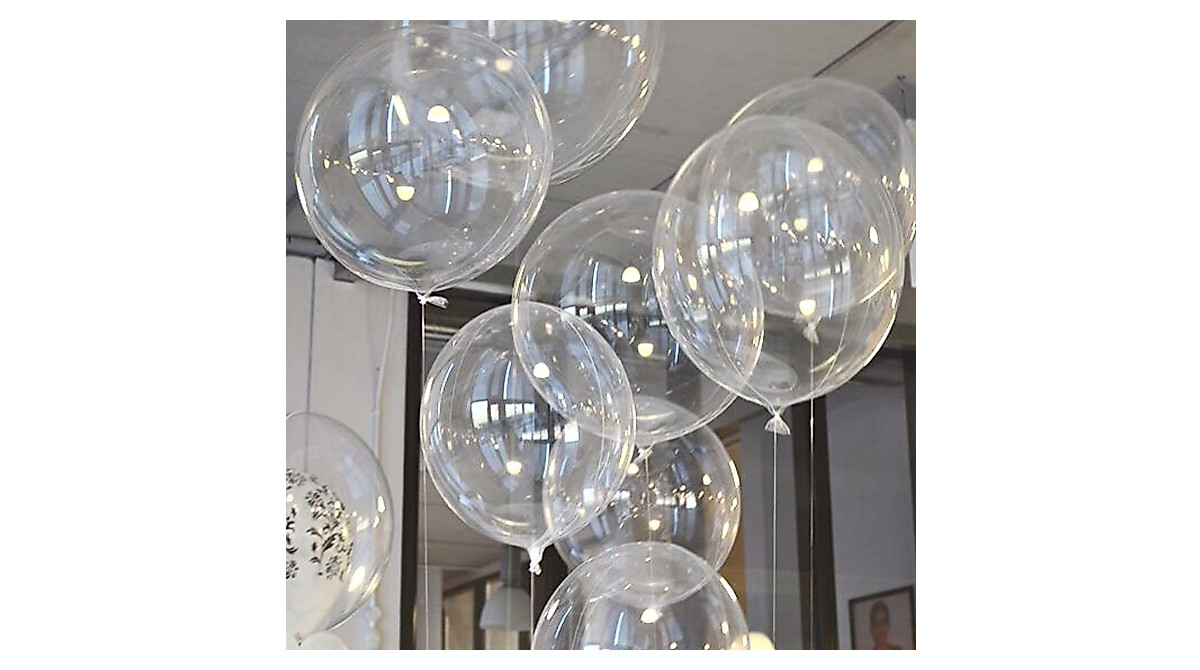 Tcwlyfc 50Pcs Bobo Balloons Kit - Durable & Clear Decor