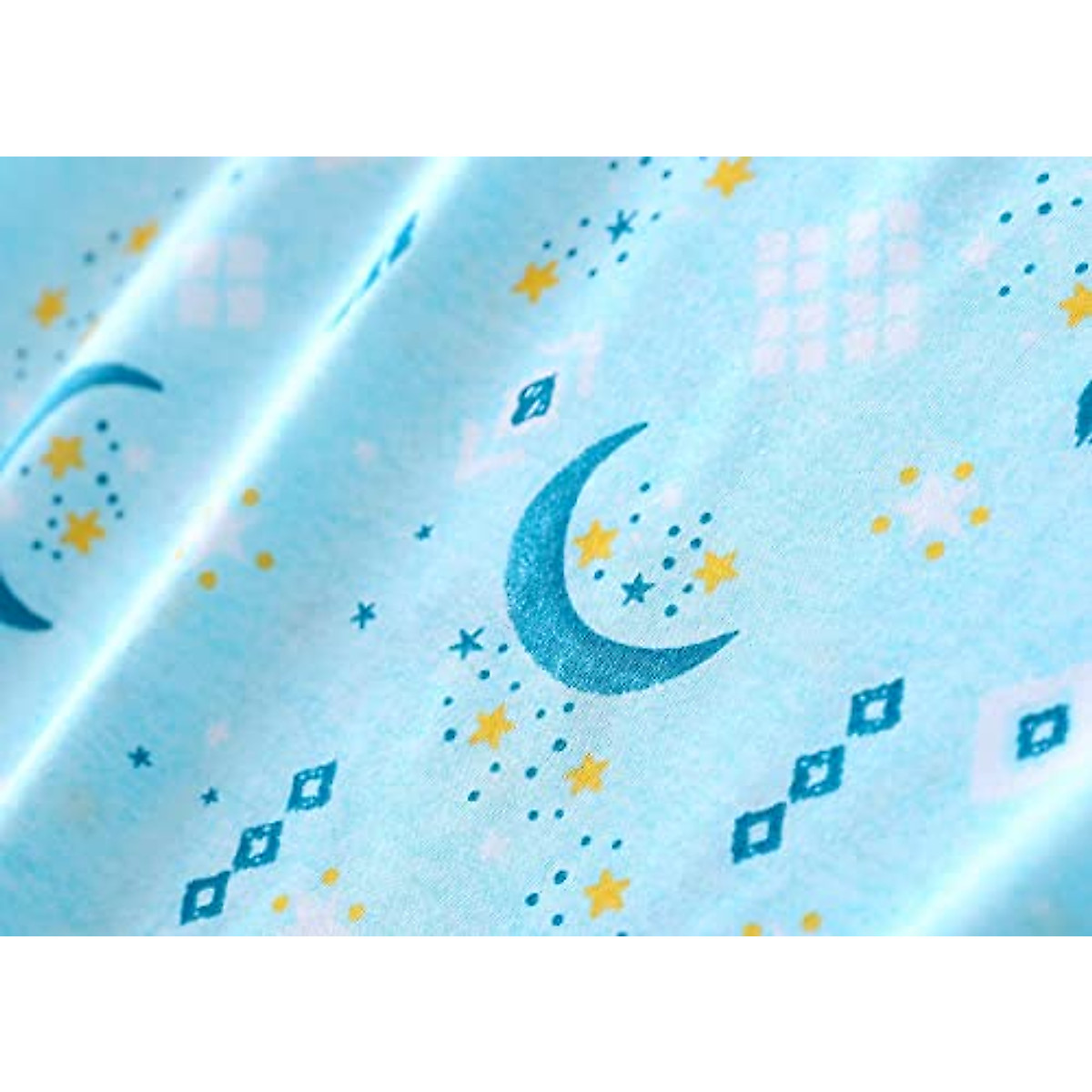 PNAEONG Women’s Pajama Set - Cotton-Blend Short-Sleeve Loose Top with Matching Capri Bottoms SY215-Blue Moon-XL