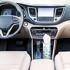 8 Pack Car Tissue Holder with Facial Tissue Bulk Cylinder Car Tissues Round Tissue Boxes for Car Travel Tissues Fit for Car Cup Holder Car Tissues Box Round Container (Bohemia Style)