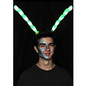 elope Green Light-Up Insect Bug Antennae Costume Headband for Adults and Teens