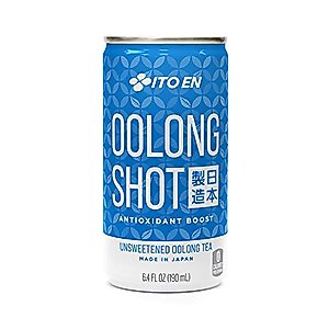 Shot 6.4 Ounce Unsweetened Zero Calories, Caffeinated Oolong 6.4 Fl Oz (Pack of 30) 192.0 Fl Oz