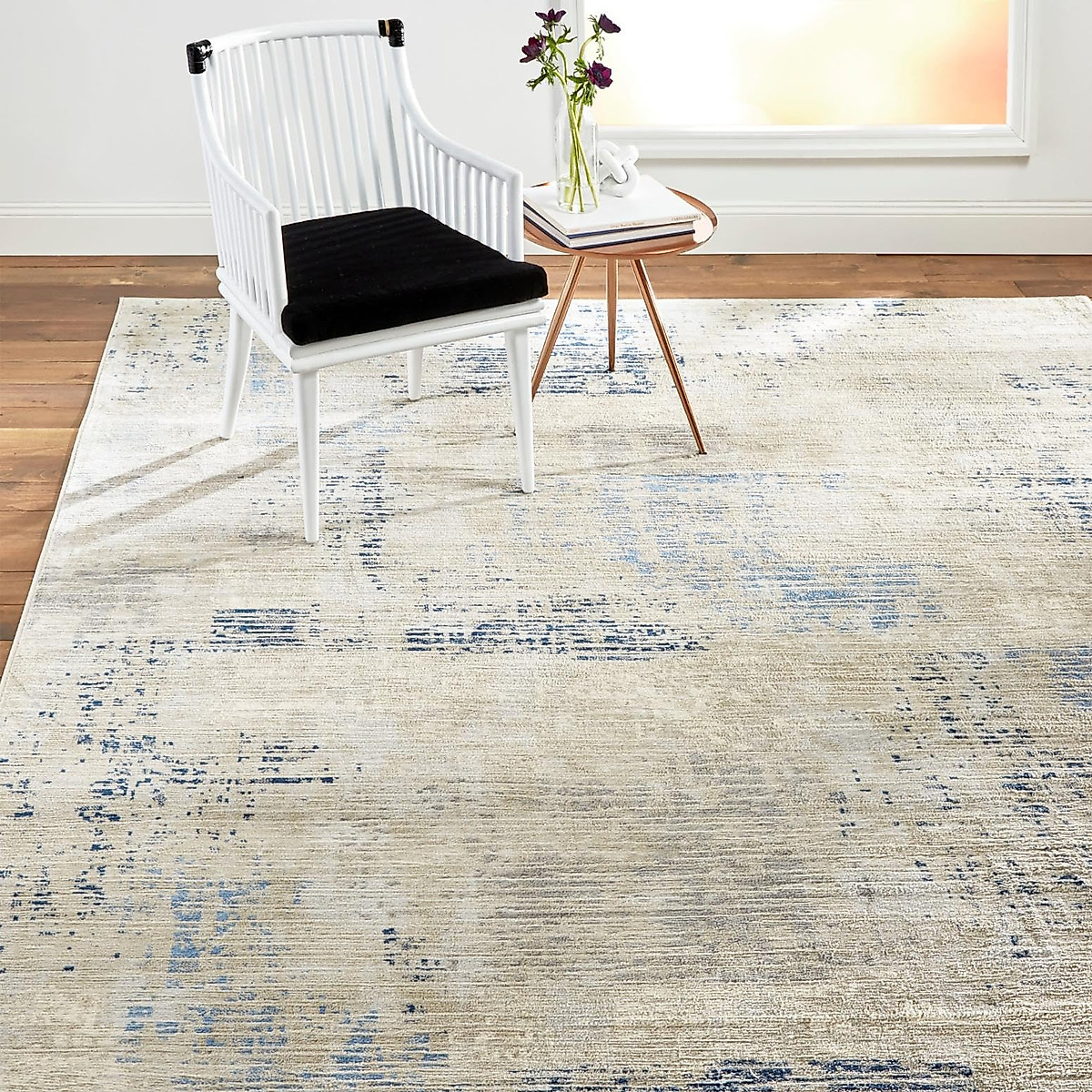Home Dynamix Melrose Lorenzo Area Rug, 4x5, Gray/Blue