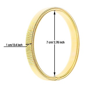 Pangda 3 Pairs Sleeve Garters Anti-Slip Shirt Sleeve Holders Garters Stretch Metal Armbands Sleeve Garters for Women Men