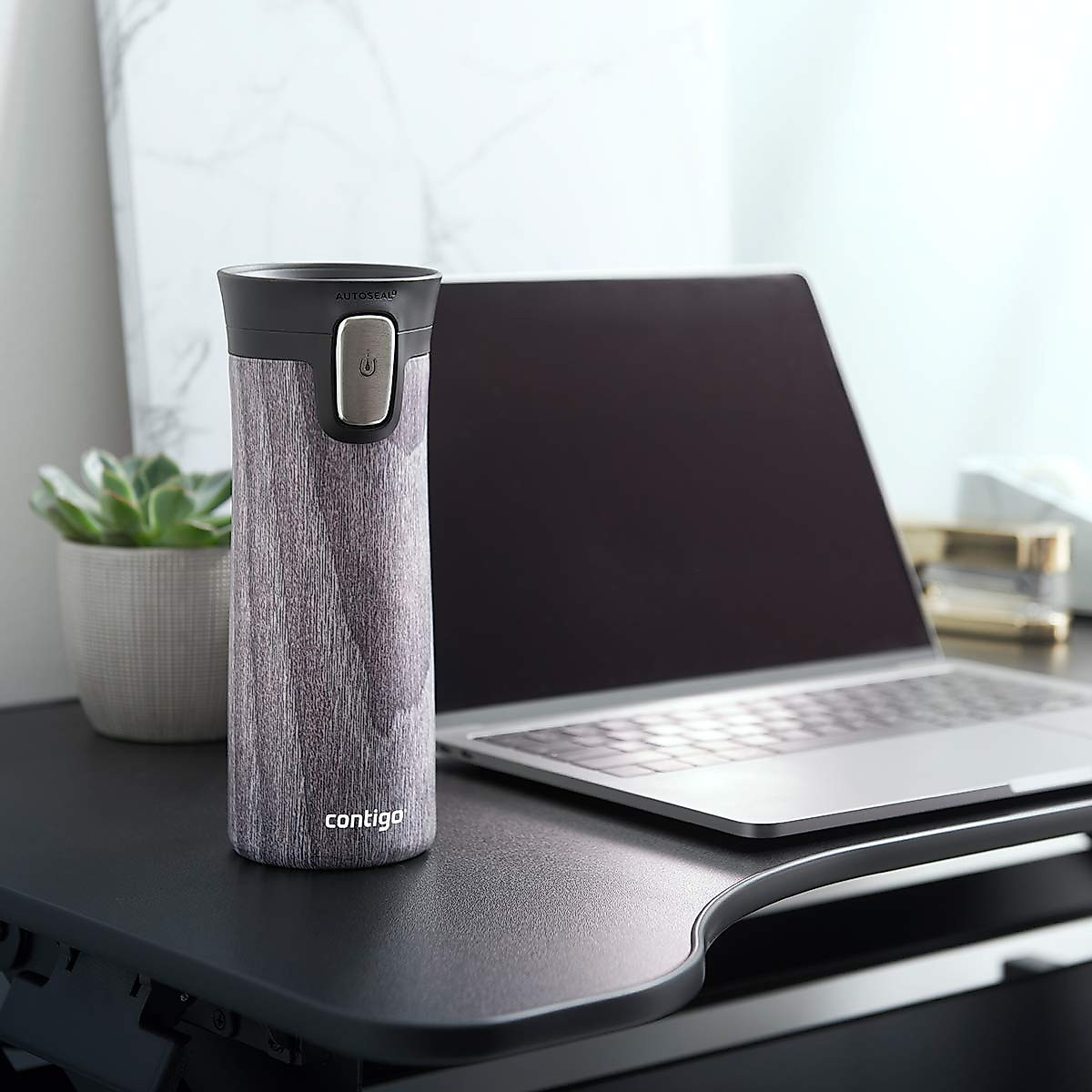 Contigo Couture AUTOSEAL Vacuum-Insulated Stainless Steel Travel Mug, 14 oz, Cloud Burst