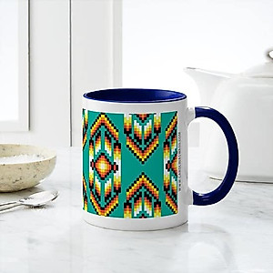 CafePress Native American Design Turquoise Mugs Ceramic Coffee Mug, Tea Cup 11 oz