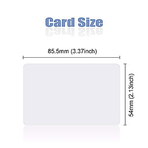 THONSEN 13.56MHz MIFARE Classic 1K RFID Smart Cards ISO14443A Blank RFID Hotel Key Cards Sublimation Printable (Pack of 100)