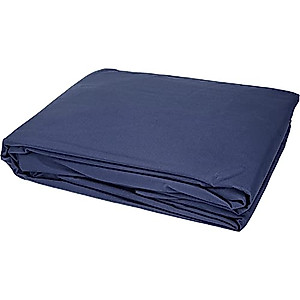 AmazonBasics everyday 100% cotton Fitted Sheet, True Navy 90 x 190 x 30 cm