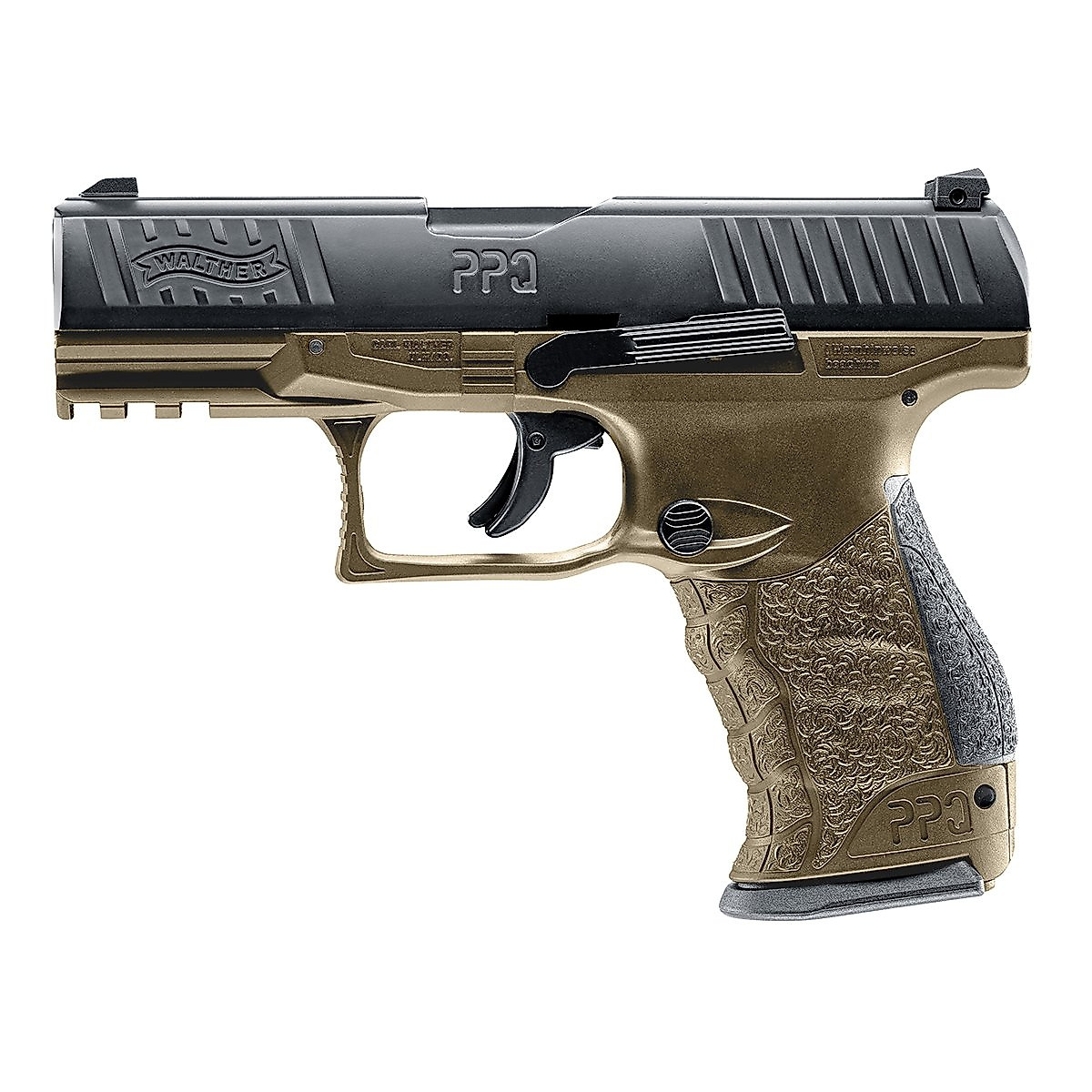 Umarex T4E Walther PPQ .43 Caliber Training Pistol Paintball Gun Marker, Flat Dark Earth