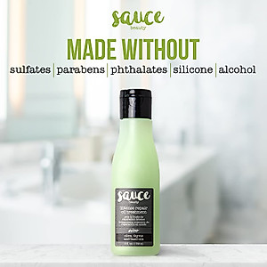 SAUCE BEAUTY Intense Repair Olive Oil Treatment - Hair Oil for Curly Hair w/Olive, Thyme & Basil Oils - 2 Fl Oz Hair Oil for Damaged Hair & Split Ends (EVOO)