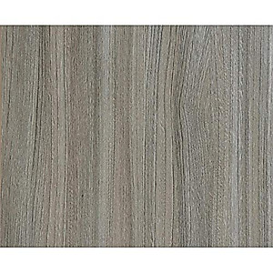 Pemberly Row 71" 5 Shelf Engineered Wood Corner Bookcase in Gray Smoke Oak