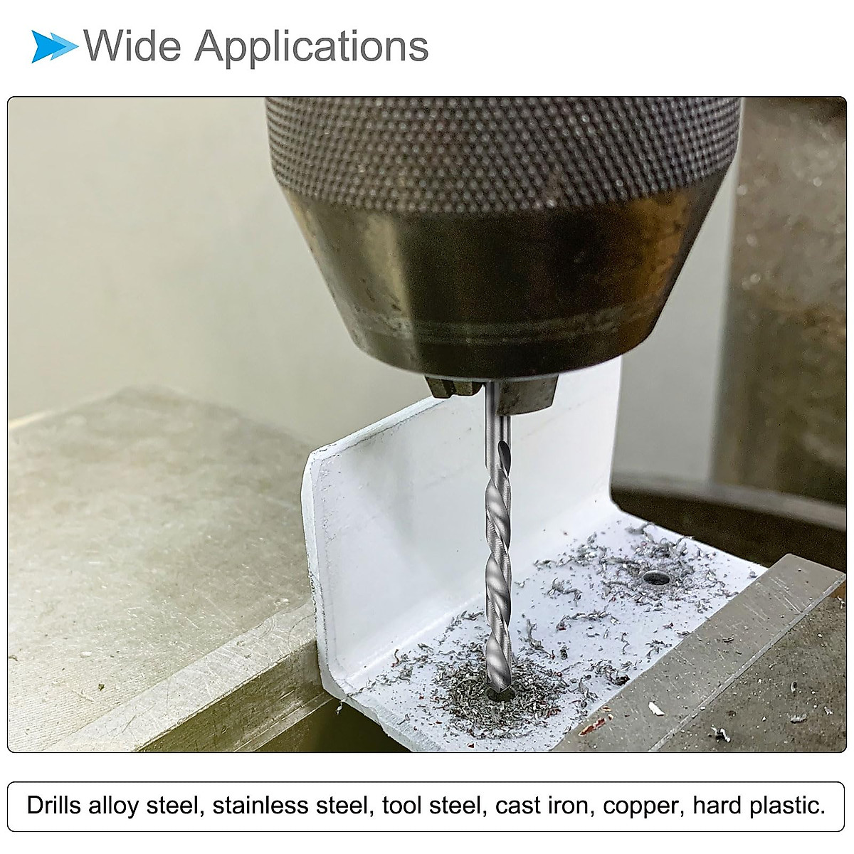 CoCud Solid Carbide Drill Bits, 3.1mm Diameter, K35 Tungsten Carbide Straight Shank Twist Drill Bits - (Applications: for Stainless Steel Alloy), 1-Piece