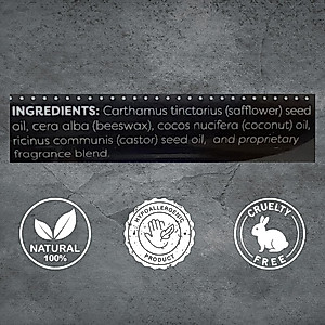 MNSC Tobacco Blossom Artisan Made Mustache Wax - Medium Hold Balm - All-Natural Beeswax and Plant-Based Oils, Petroleum-Free, Hypoallergenic Ingredients, Handmade in USA