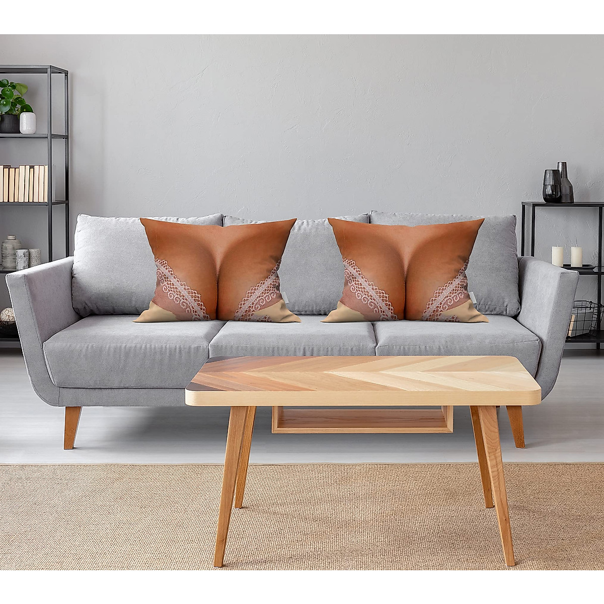 Taysta Decorative Throw Pillow Cases Covers Boob Big Boobs 20x26 Decor Pillow Cove Case Pillowcase Two Sided