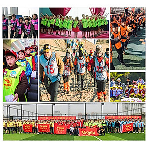 Antoyo 12 Pack Pennies for Soccer Scrimmage Vest Practice Jersey for Adult Youth Green