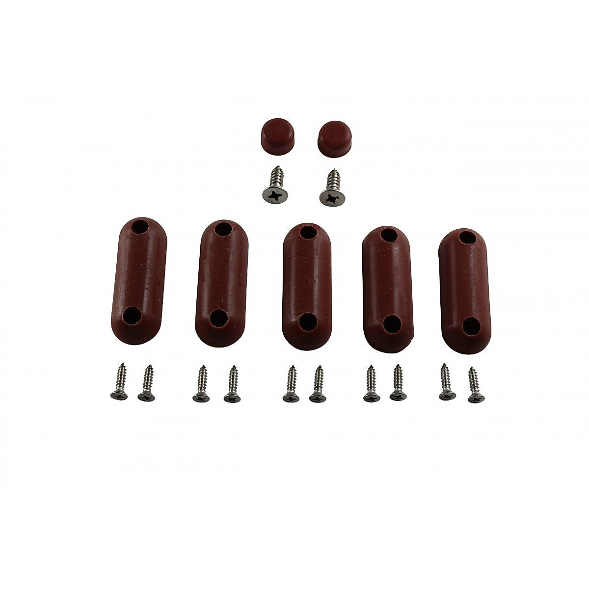 Renovators Supply Manufacturing Toilet Seat Bumper, 7 Brown Silicone Toilet Seat Bumpers