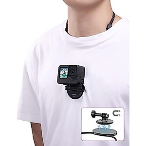 Magnetic Chest Mount Holder for Gopro - ULANZI GP-17 Action Camera Quick Release POV Vlog Accessories I 45N Strong Suction I Phone Holder I Carrying Bag I for Gopro Hero 11 10 9 8 DJI Action insta360